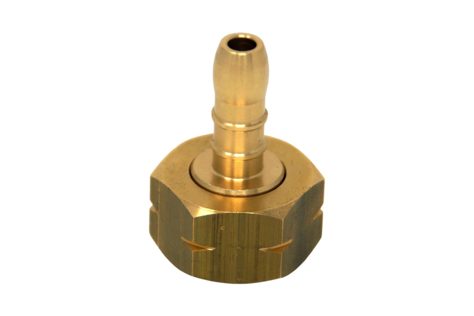 Verbinder W21,8x1/14" LH x 9 mm Gasschlauch